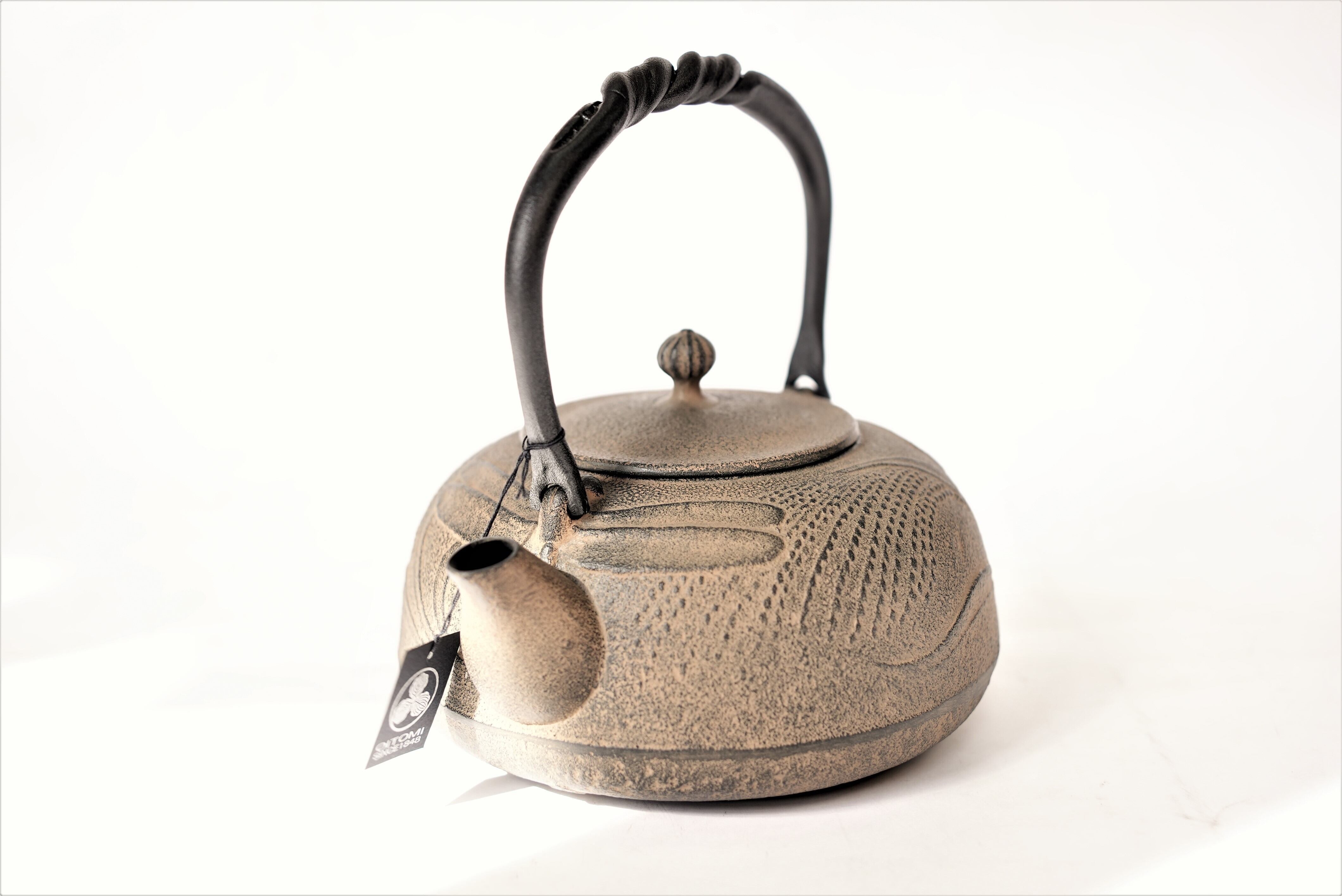Cast Iron Kettle - Tetsubin, DRAGONFLY, black, 1.2L, Authentic Japanese ...